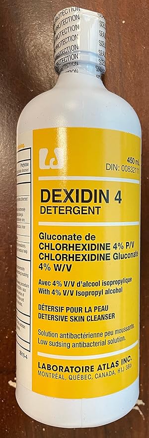 3M EA/1 DEXIDIN 4 DETERGENT SOLUTION W/ PUMP, 450ML : Amazon.ca: Health ...