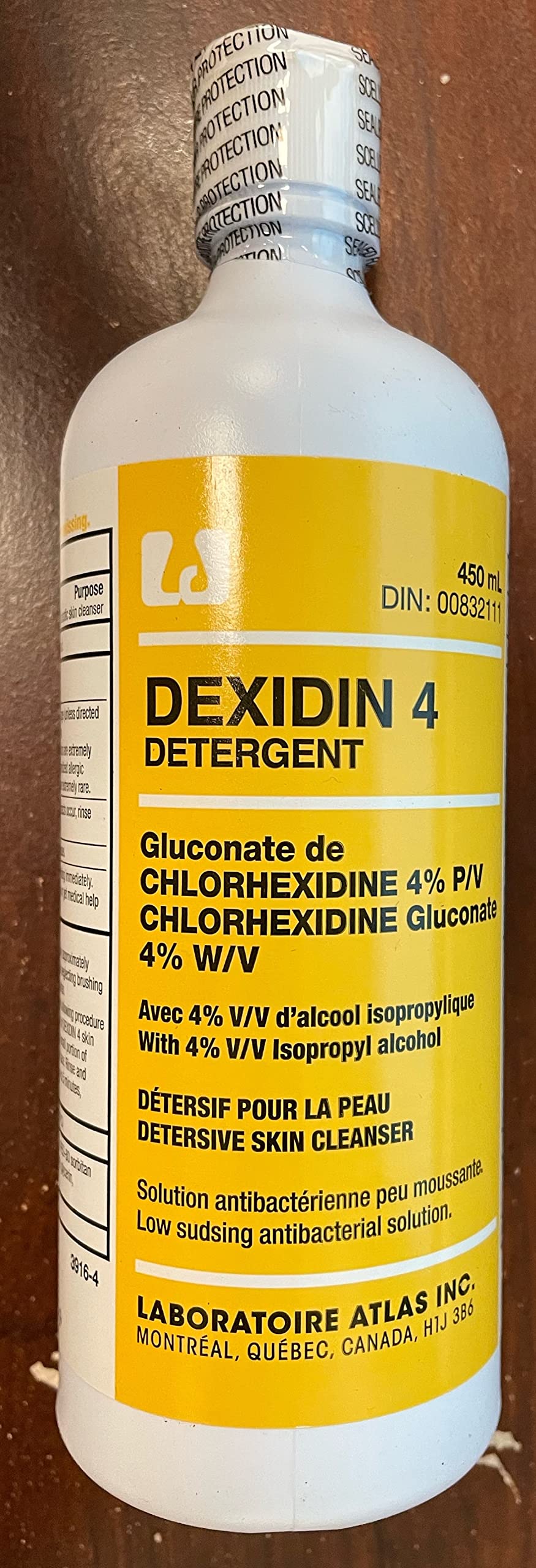 3M EA/1 DEXIDIN 4 DETERGENT SOLUTION W/ PUMP, 450ML : Amazon.ca: Health ...