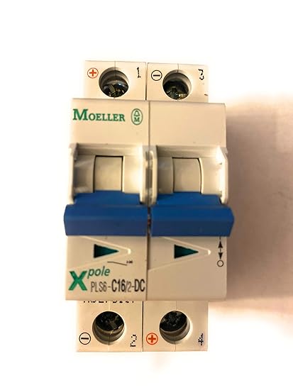 Eaton Moeller PLS6-C16/2-DC 16 amp Circuit Breaker 16A C 6kA 2 Pole ...