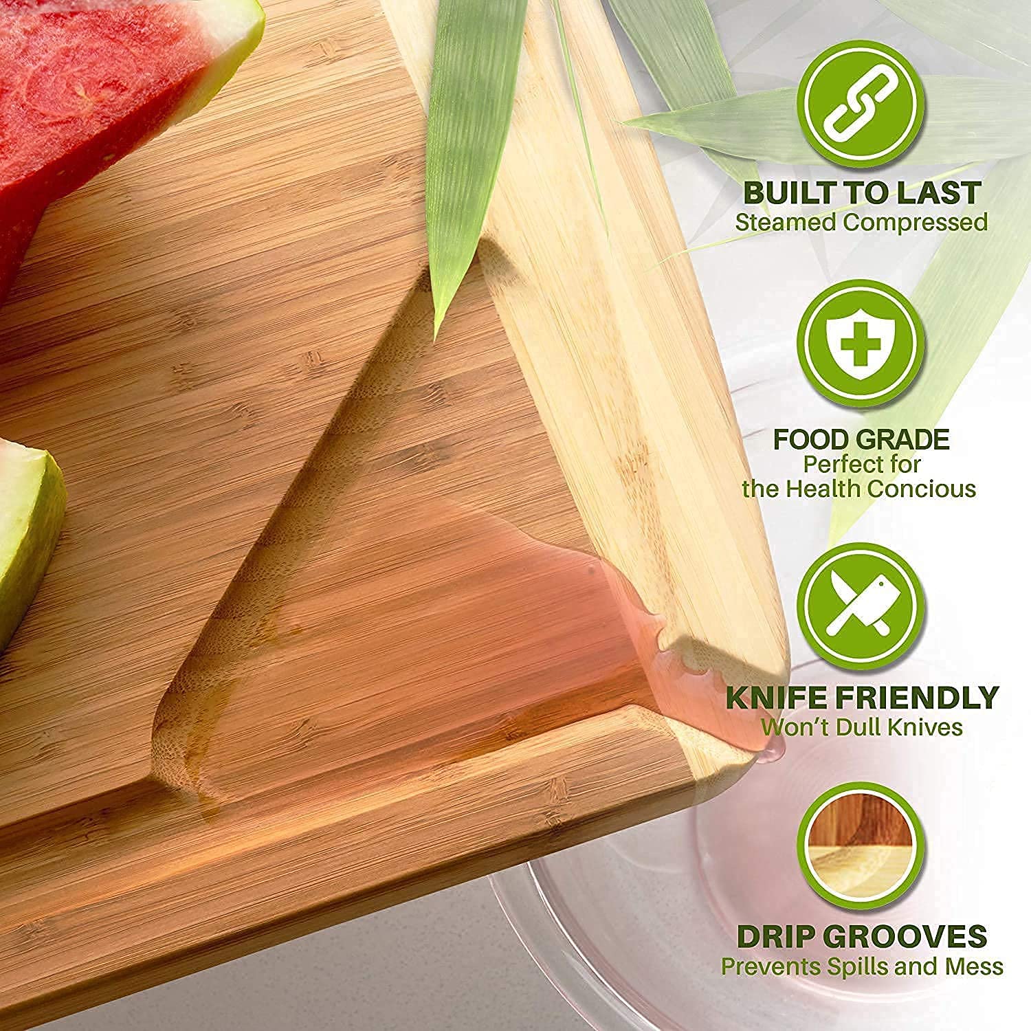 30 x 20 Inch XXXL Extra Large Bamboo Cutting Board - Wooden Stove Top ...