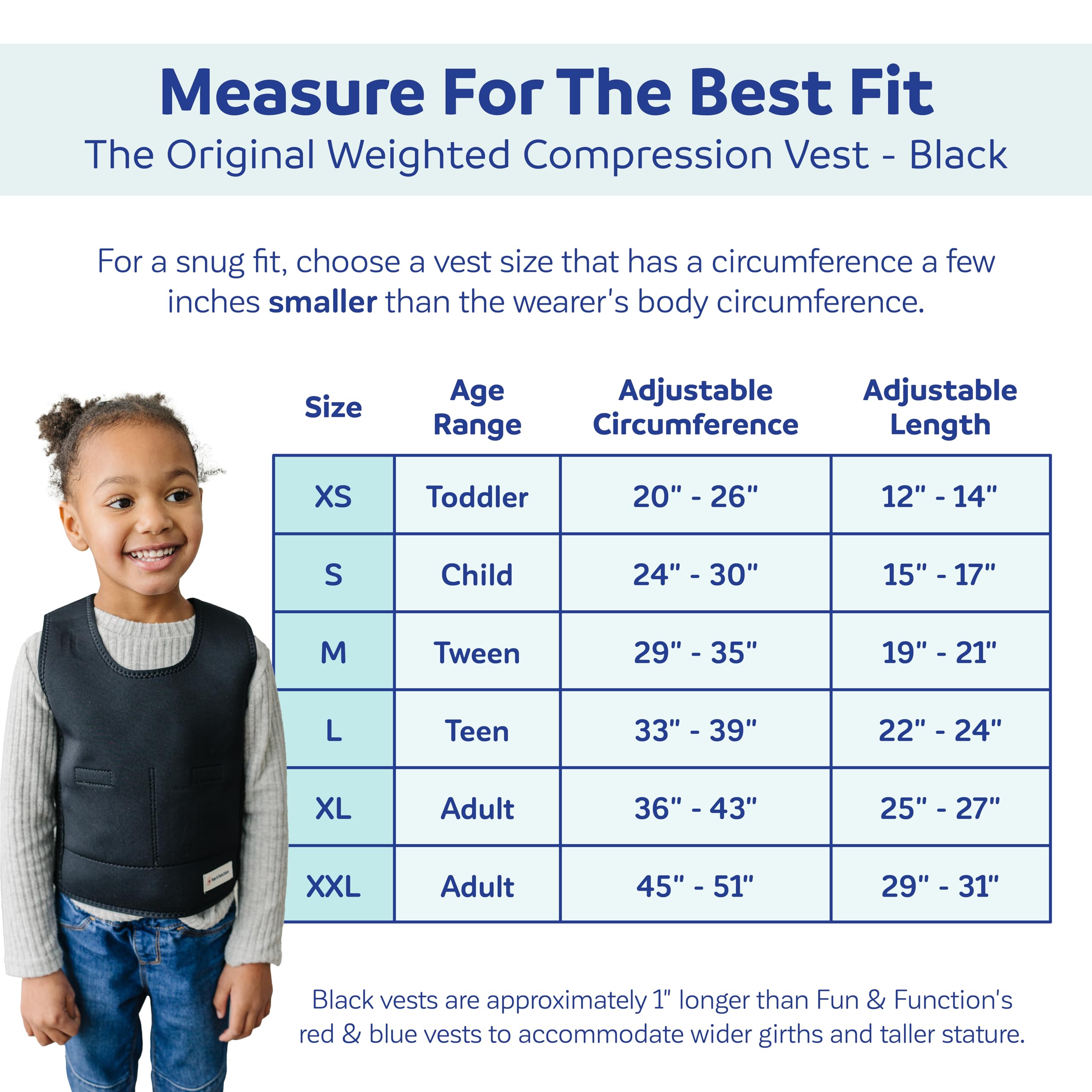 Snapklik.com : Fun And Function - Black Weighted Compression Vest For ...