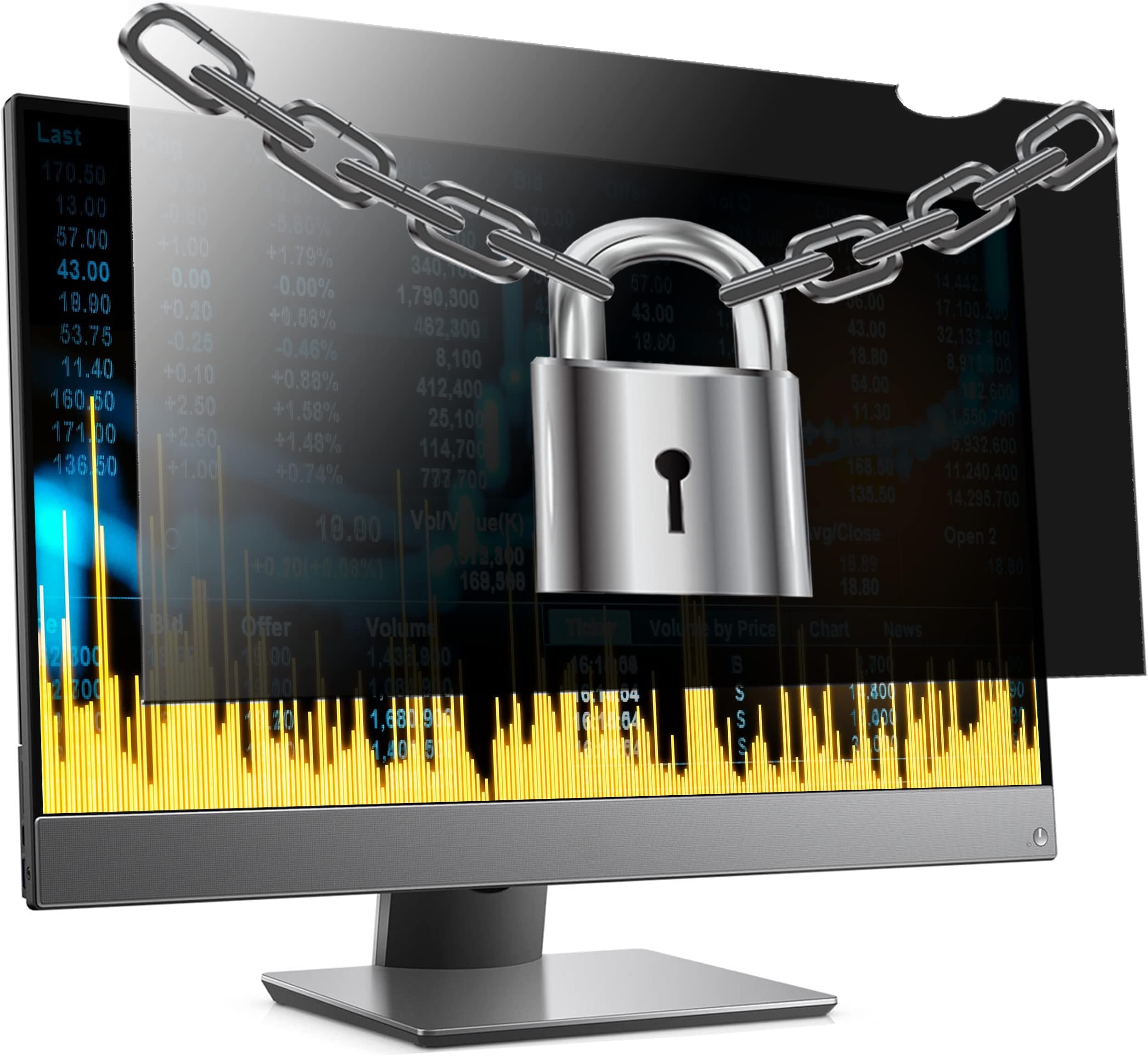 ZYY Computer Privacy Screen 27 Inch(diagonal) With Anti Glare,Blocks 96 ...