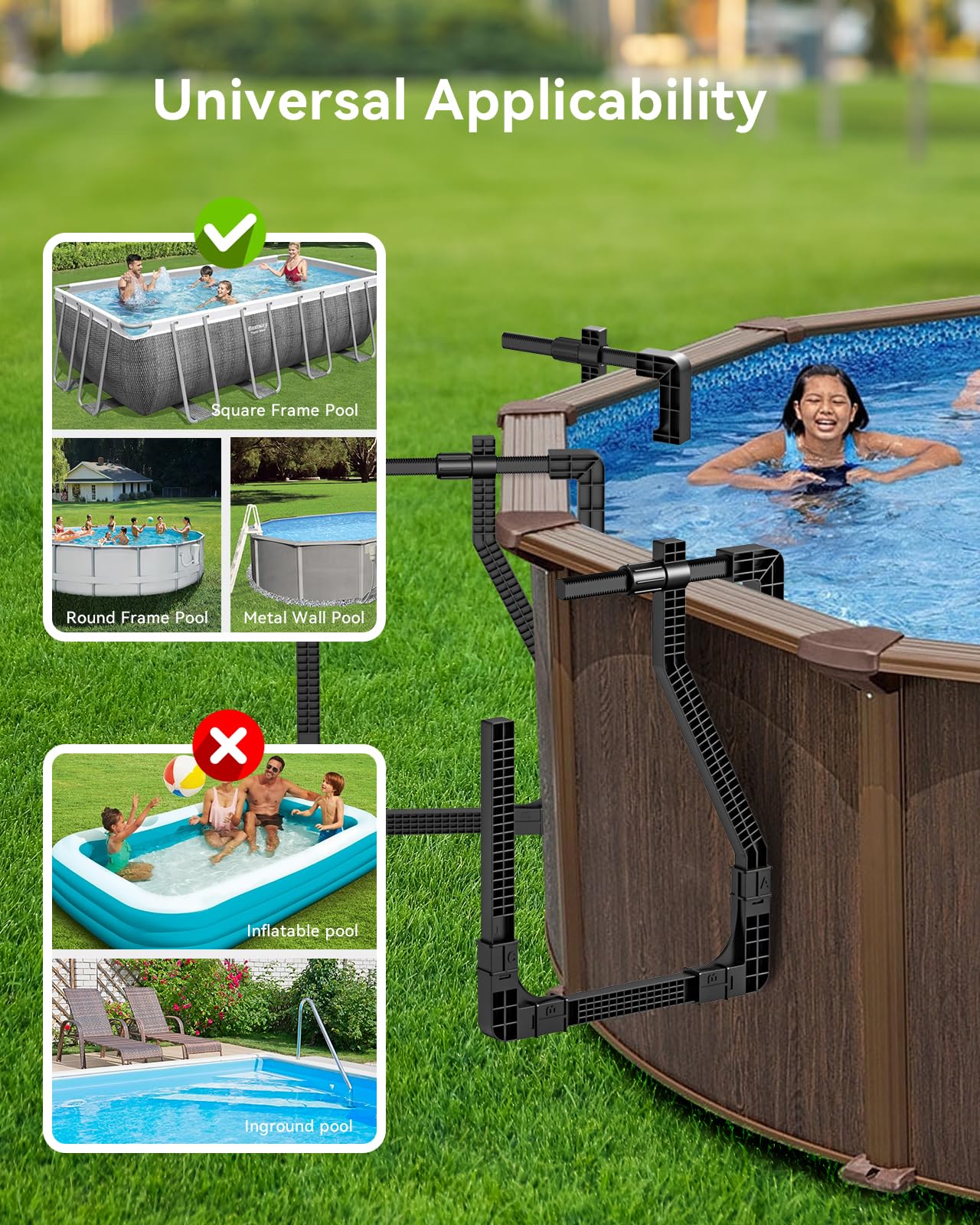 Snapklik.com : Solar Cover Holder For Above Ground Pool, 4 Pack ...