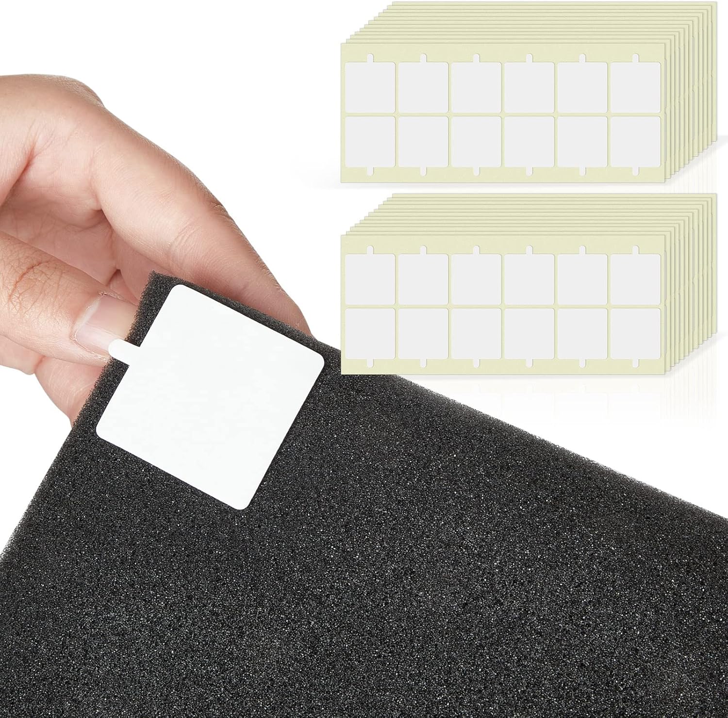 Amazon.com: 720 Pcs Square Double Sided Tape Sticker Acoustic Panel ...