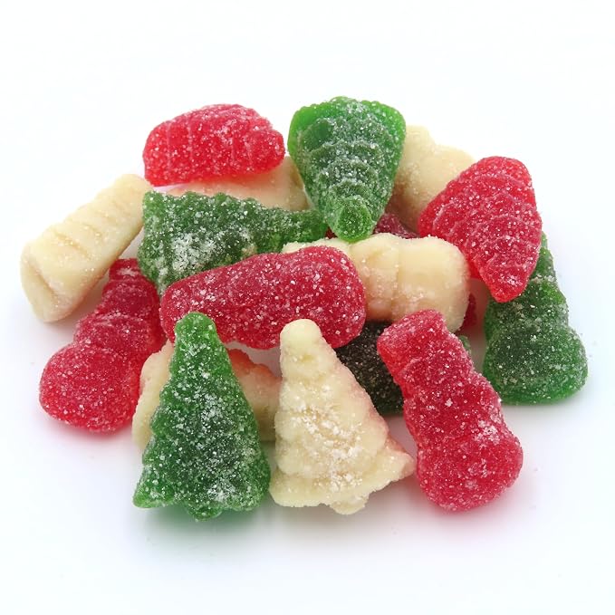 Amazon.com : Beulah's Gummy Sanded Christmas Trees and Snowmen, 2 Pound ...