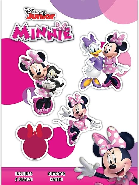 Amazon.com - Minnie Mouse Decals - Set of 4 Minnie Mouse Stickers for ...