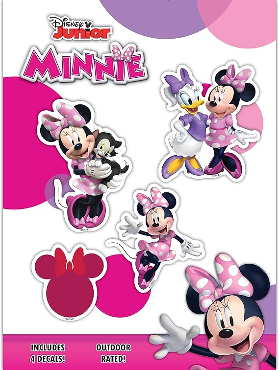 Amazon.com - Minnie Mouse Decals - Set of 4 Minnie Mouse Stickers for ...