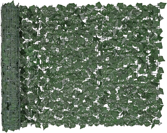 Amazon.com : VEVOR Artificial Ivy Privacy Fence Screen, 39 x 98 in Faux ...