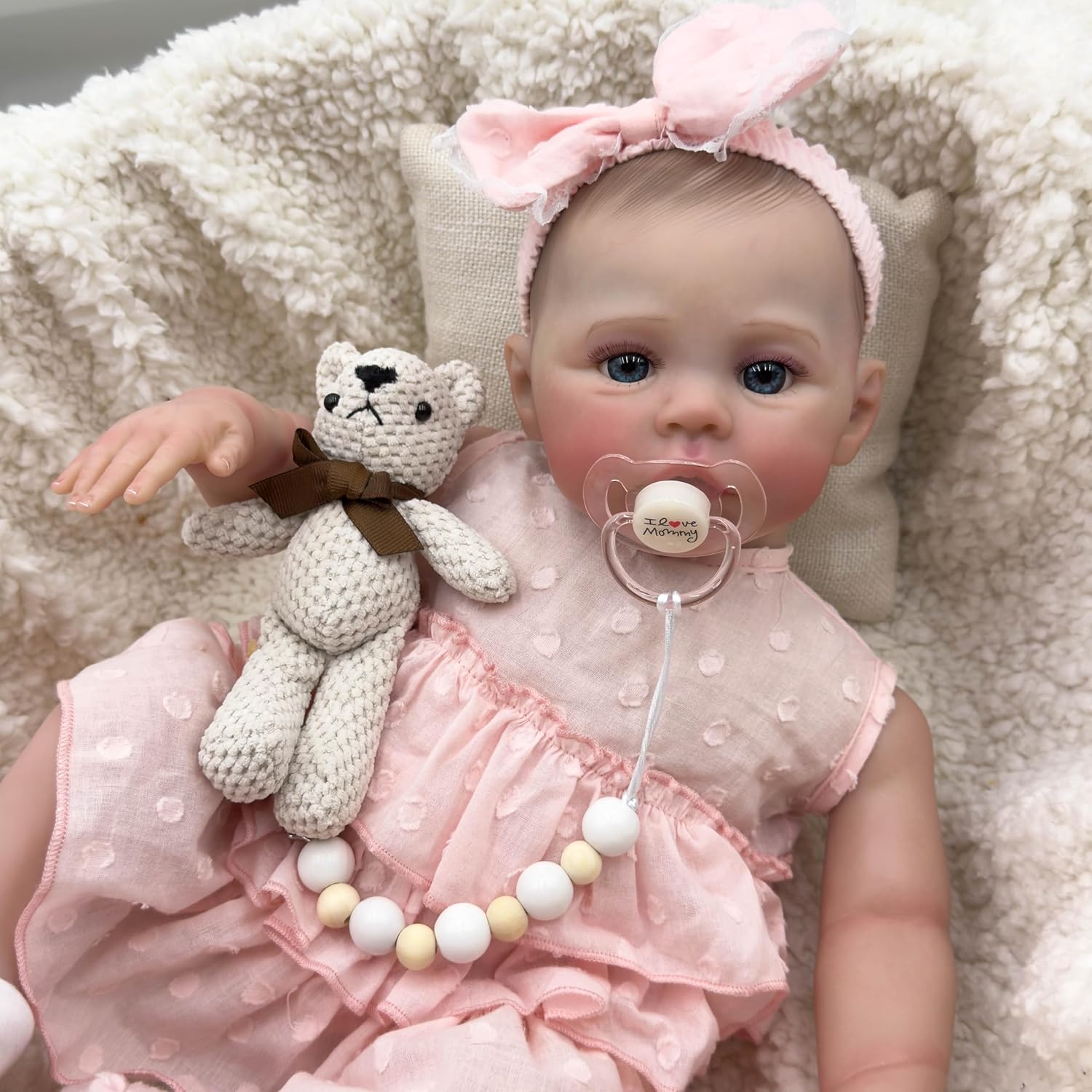 Amazon.com: Pinky Reborn Baby Dolls 19 Inch Realistic Newborn Baby Doll ...