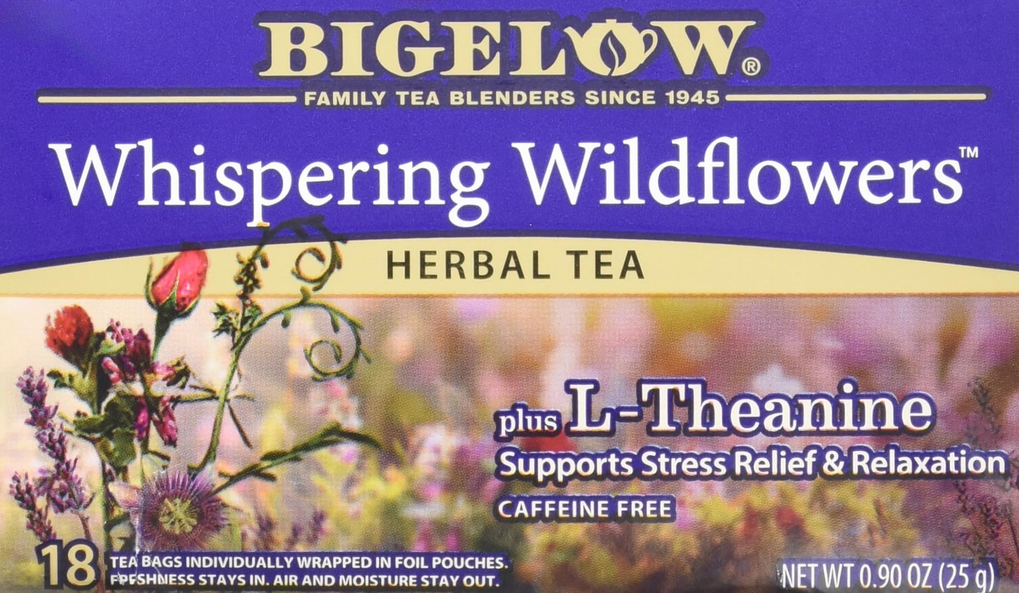 Amazon.com : Bigelow Tea, Whispering Wildflowers Herbal Tea (Caffeine ...