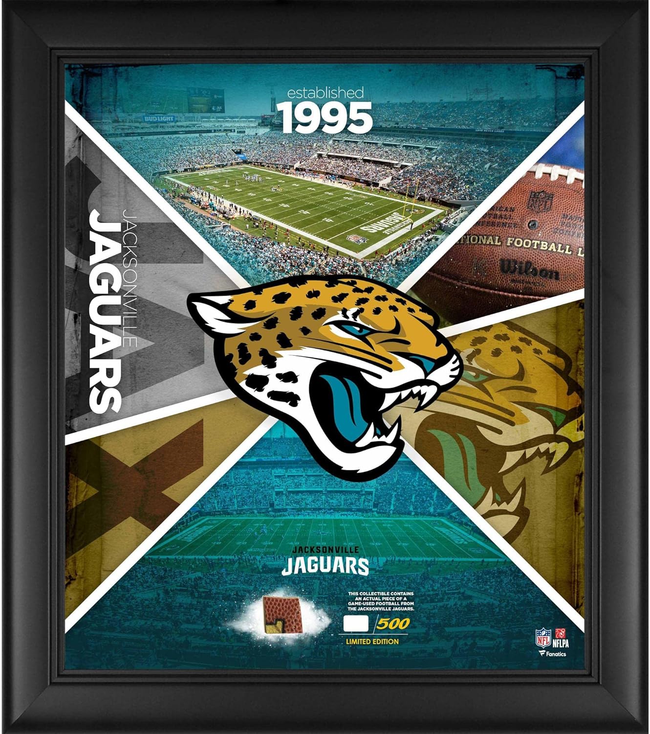 Amazon.com: Jacksonville Jaguars Framed 15" x 17" Team Impact Collage ...
