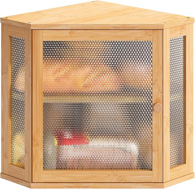 Amazon.com: STDDRE Corner Bread Box Kitchen Countertop Extra Large ...