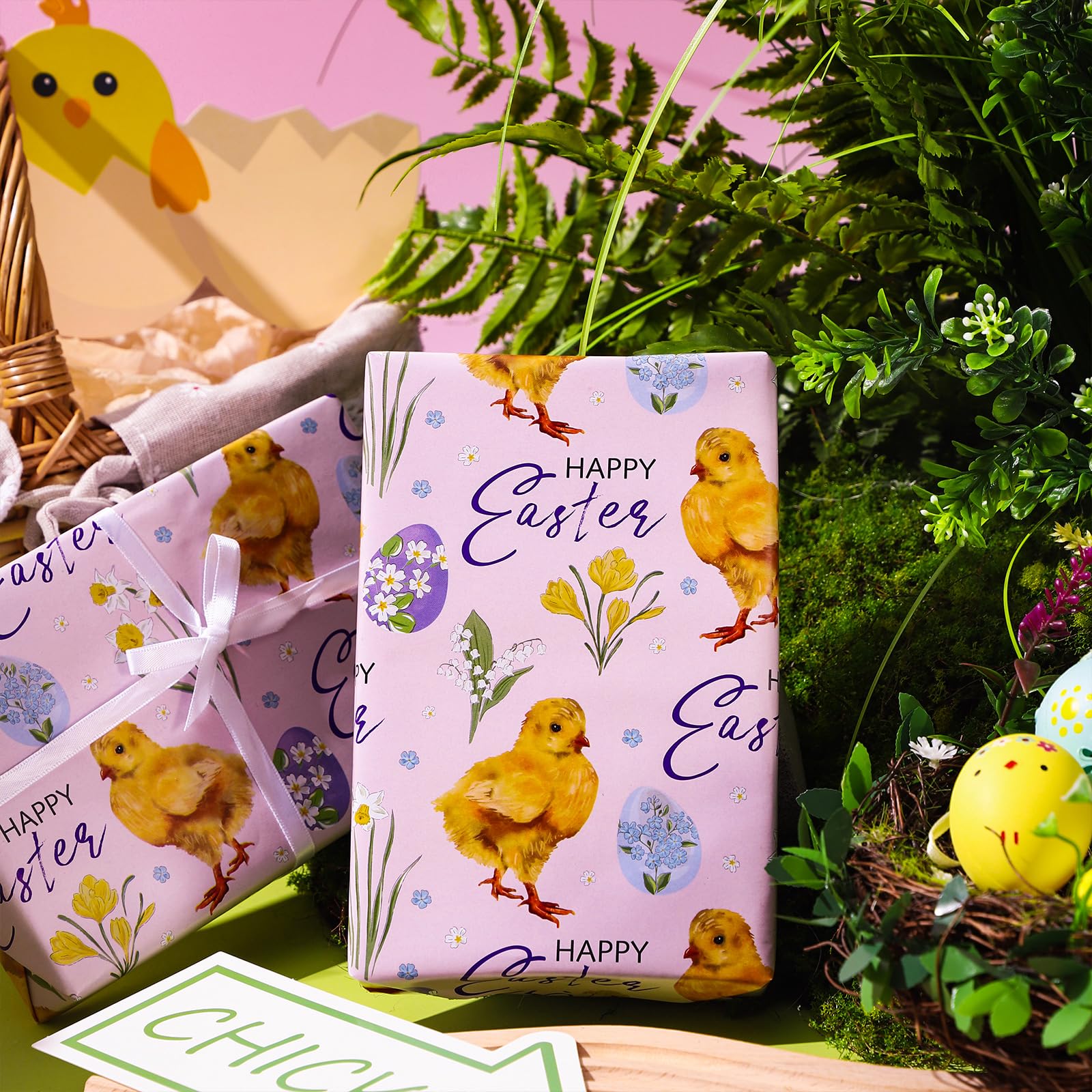 Snapklik.com : WRAPAHOLIC Easter Wrapping Paper - Mini Roll - 17 Inch X ...