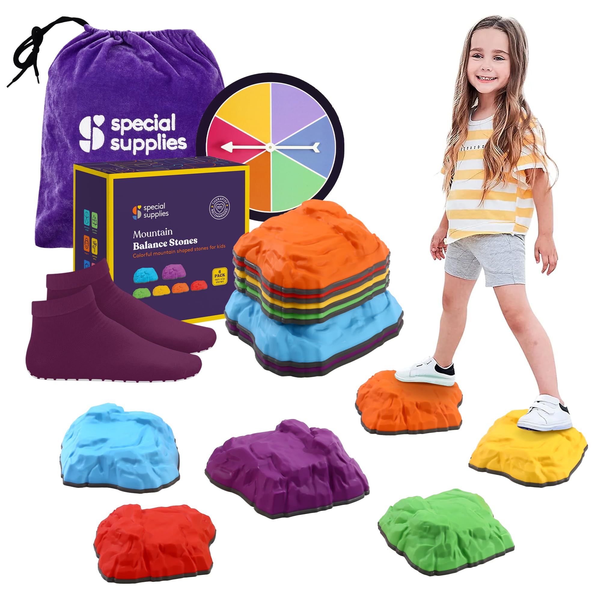 Amazon.com: Special Supplies Mountain Shaped Stepping Stones for Kids ...