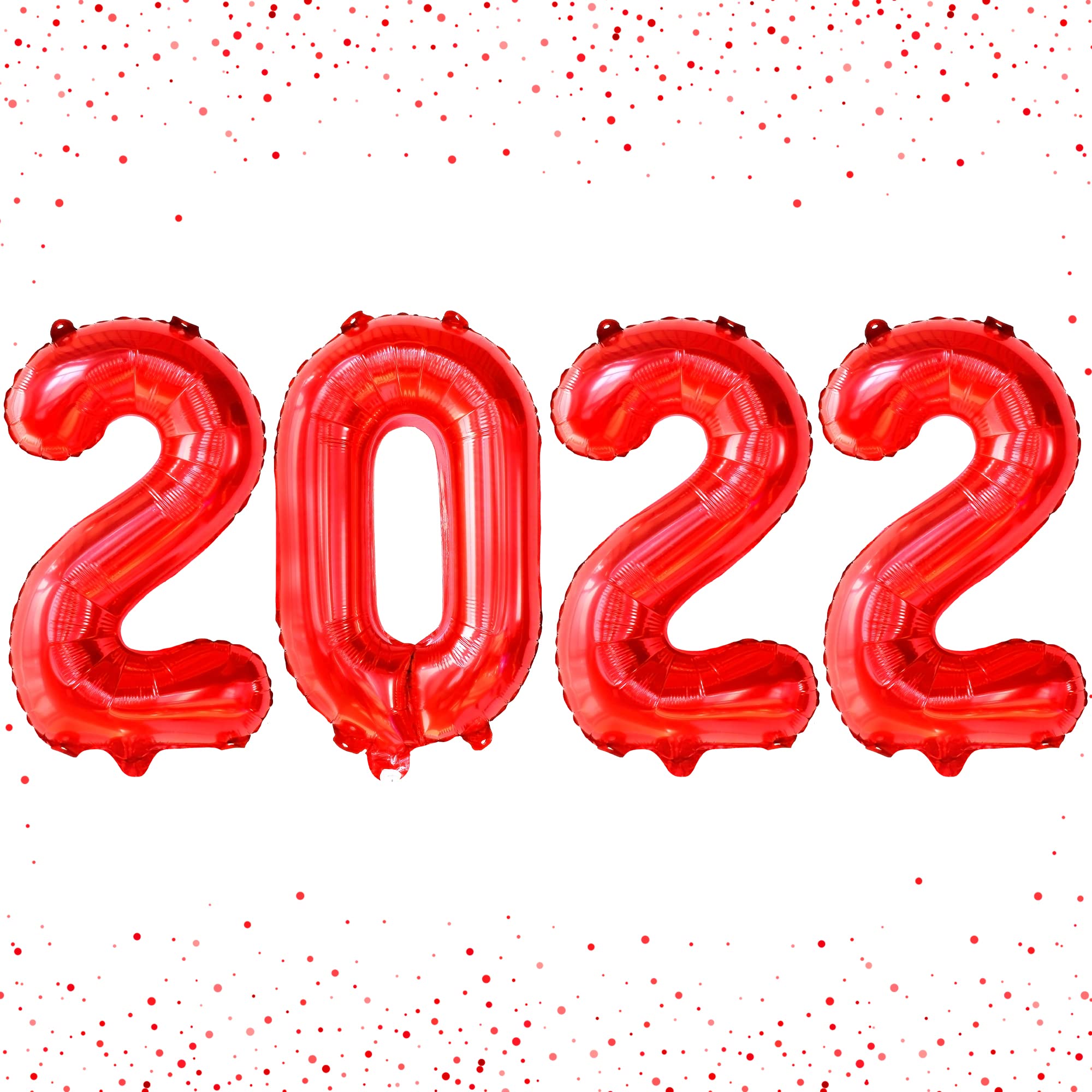 Buy Red 2022 Balloons Numbers - 16 Inch, Graduation 2022 Balloons Red ...