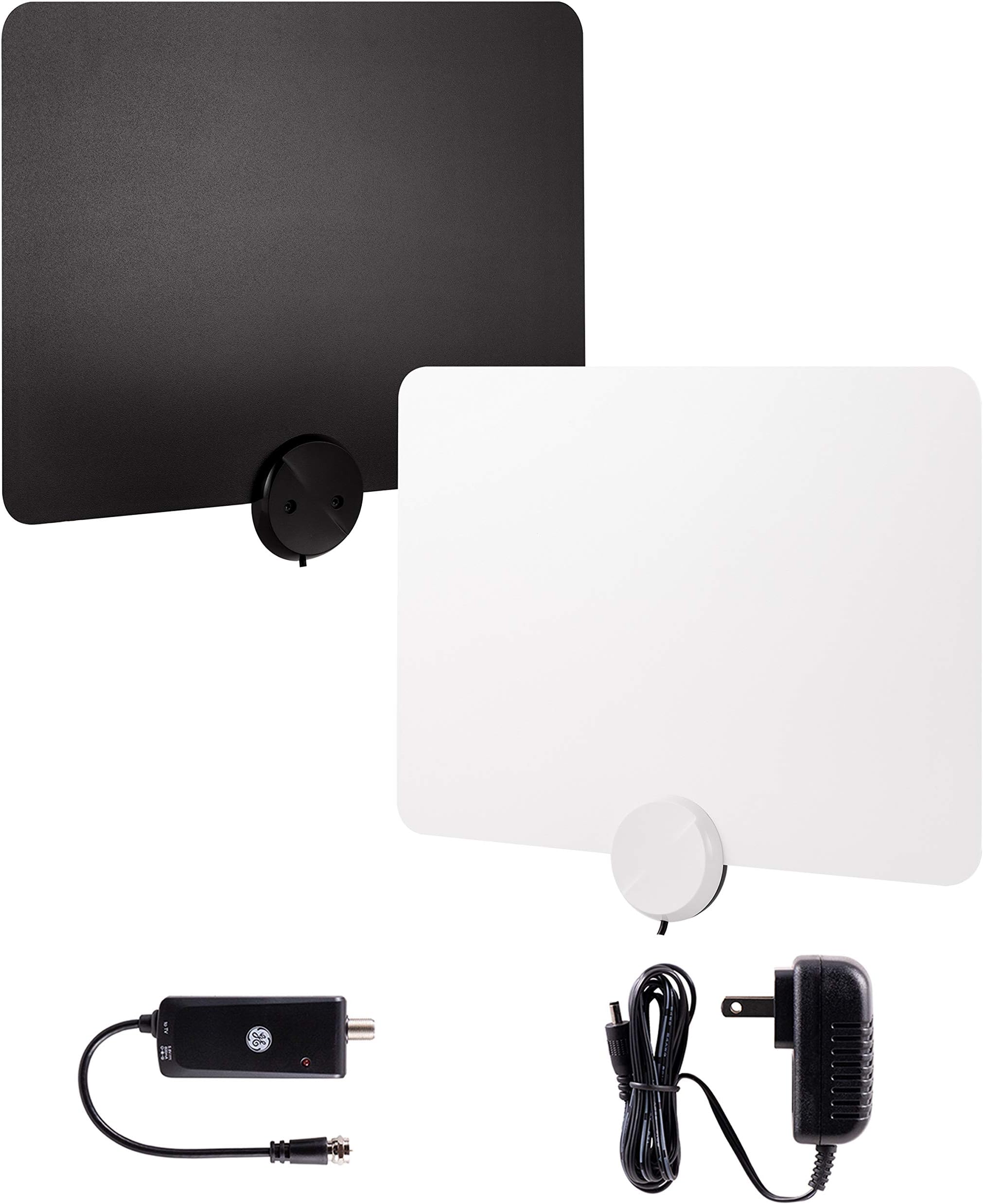 Amazon.com: GE Ultra-Thin Amplified TV Antenna, 4K Ready 1080P Digital ...