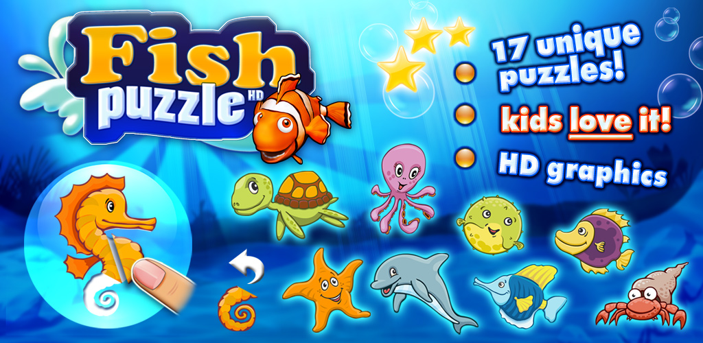 Fisch puzzle Spiele HD für Klein Vorschul und Kindergarten Kinder mit ...