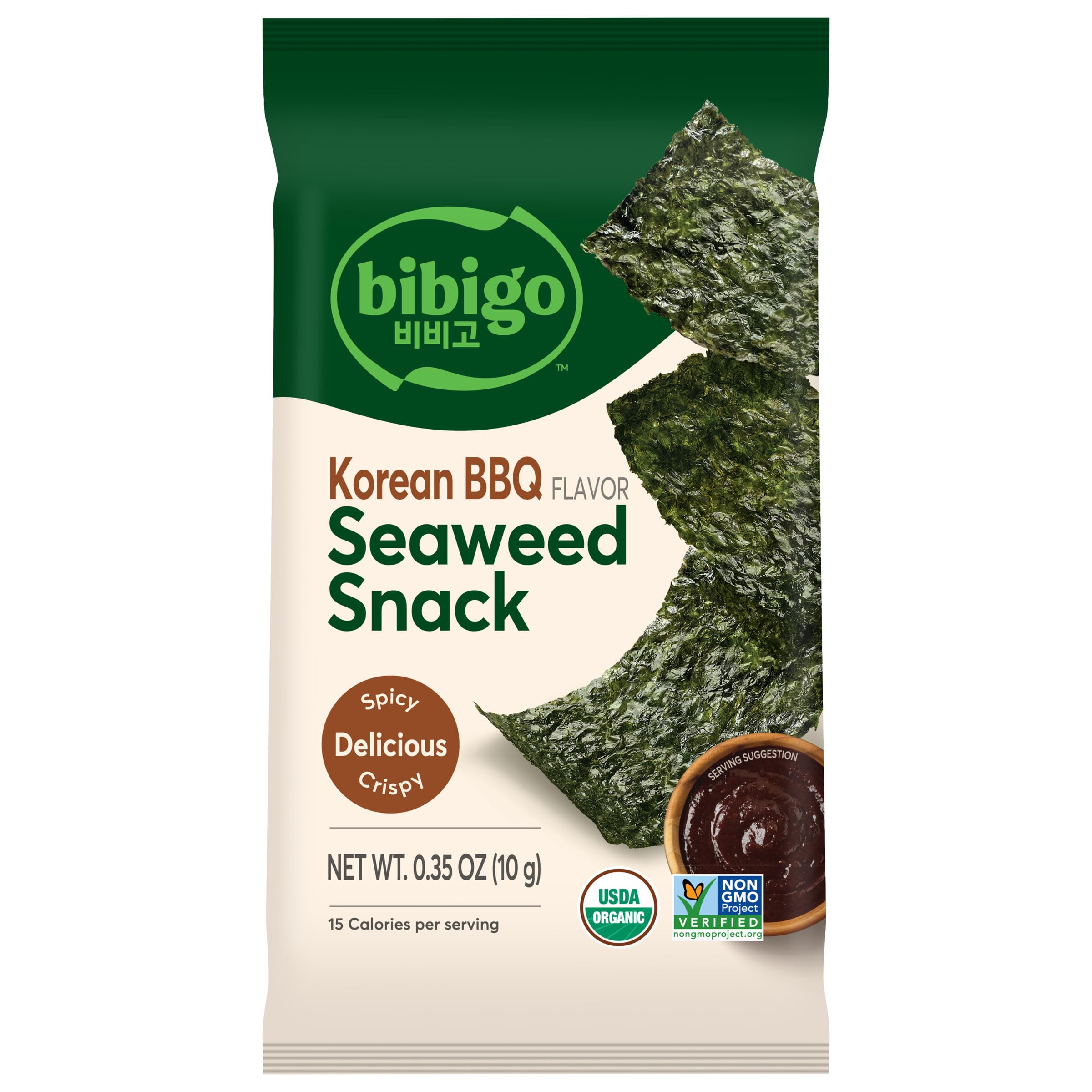 Amazon.com: Bibigo KBBQ Flavored Seaweed Snack - 12 Pack