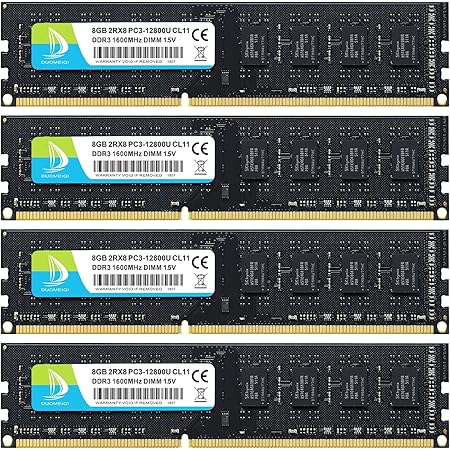 【DDR3 RAM】 Gigastone Desktop RAM 32GB (4x8GB) DDR3 32GB DDR3-1600MHz ...