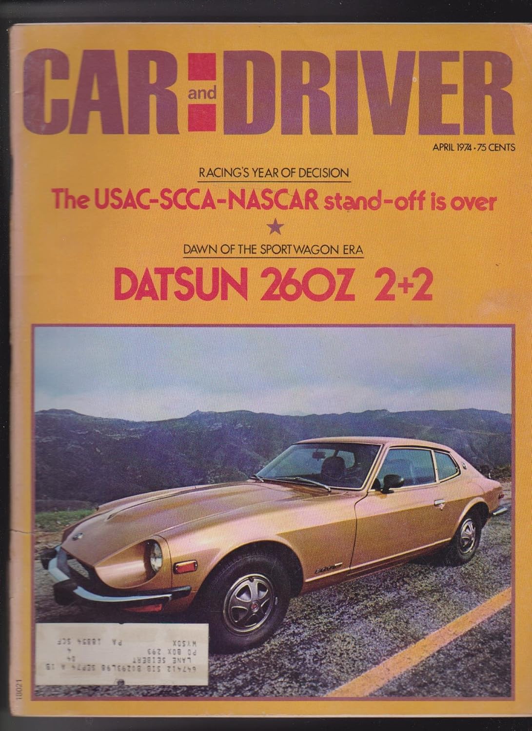 April 1974 Car and Driver Magazine: Jim Williams, Rich Taylor,Brock ...