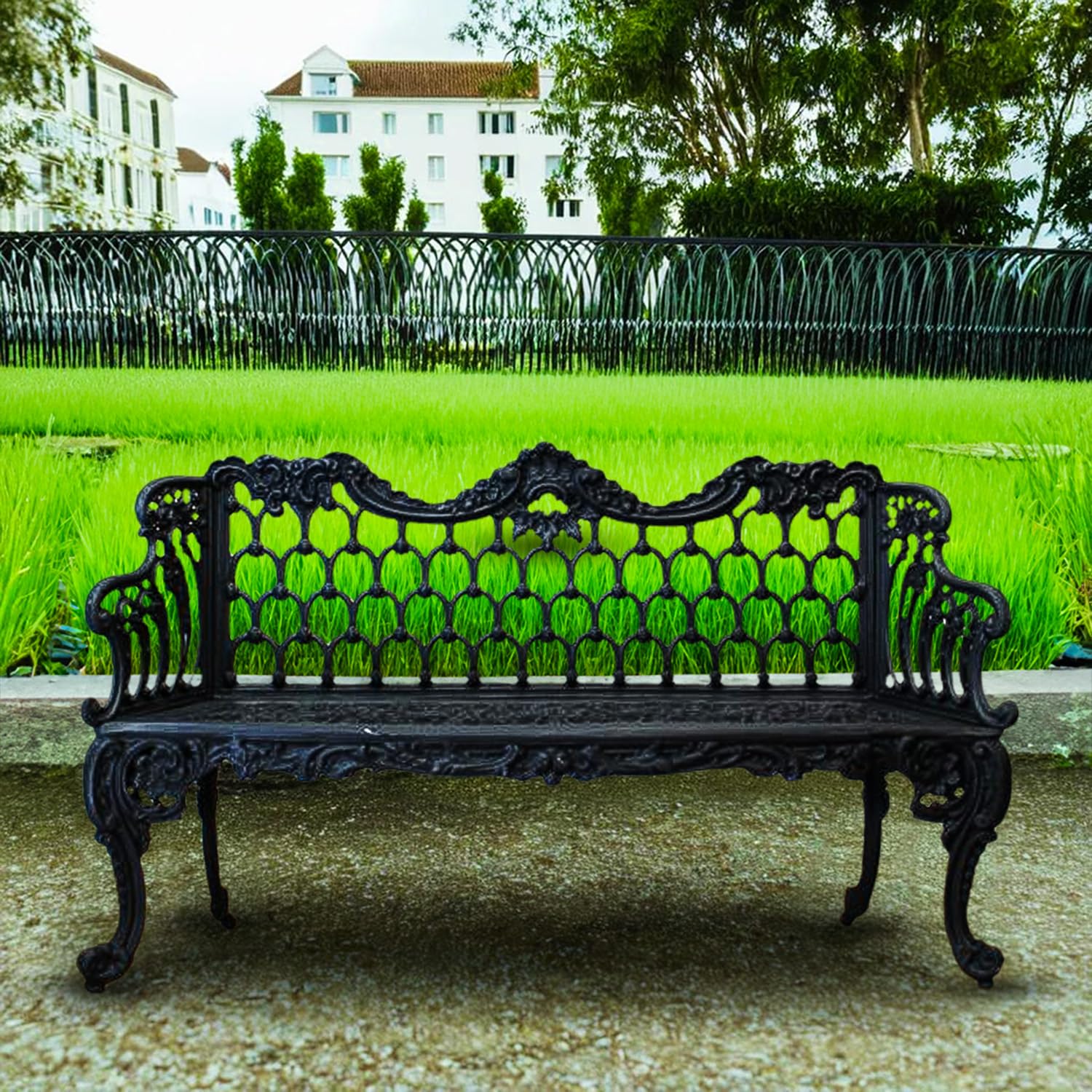 White Colonial Bench Reclaimed Wood Colonial Bench – Cowshed