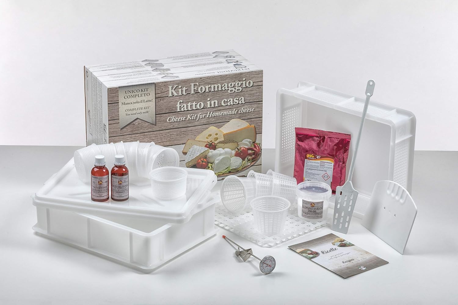Amazon.com: Complete 23pc Cheese Kit for Homemade Cheese - Made in ...