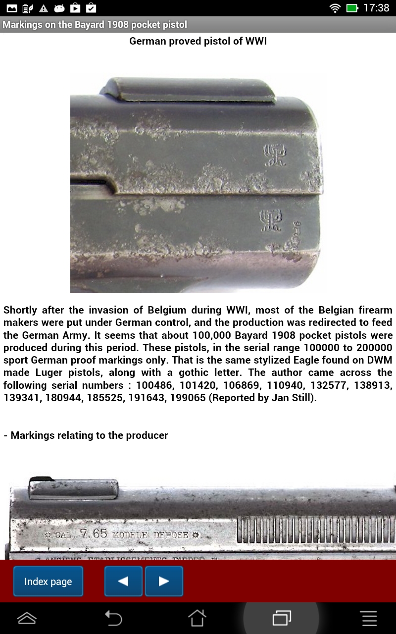 BAYARD PISTOL 1908 EXPLAINED - App on Amazon Appstore