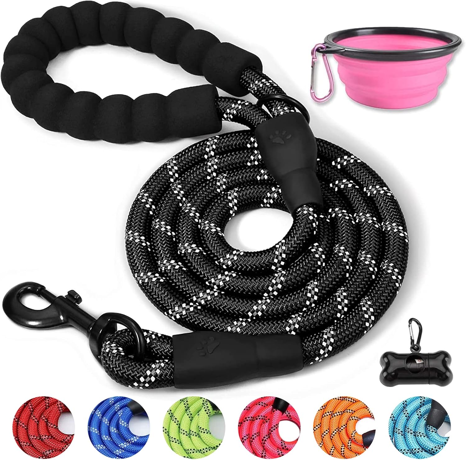 Molkor Dog Lead,5FT Strong Dog Lead with Soft Padded Handle and Highly ...