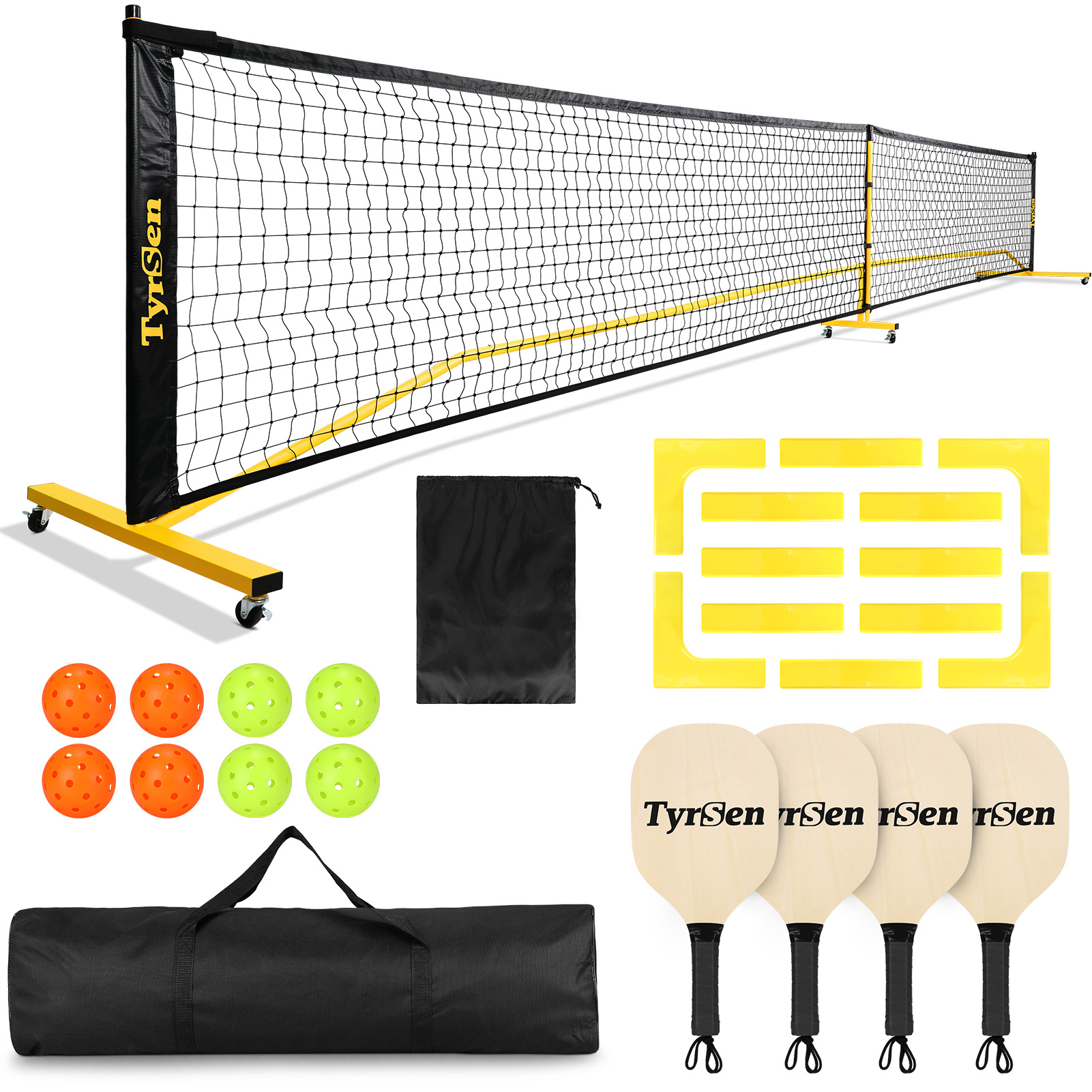 Watch TYRSEN Pickleball Net Set - Assemble Details on Amazon Live