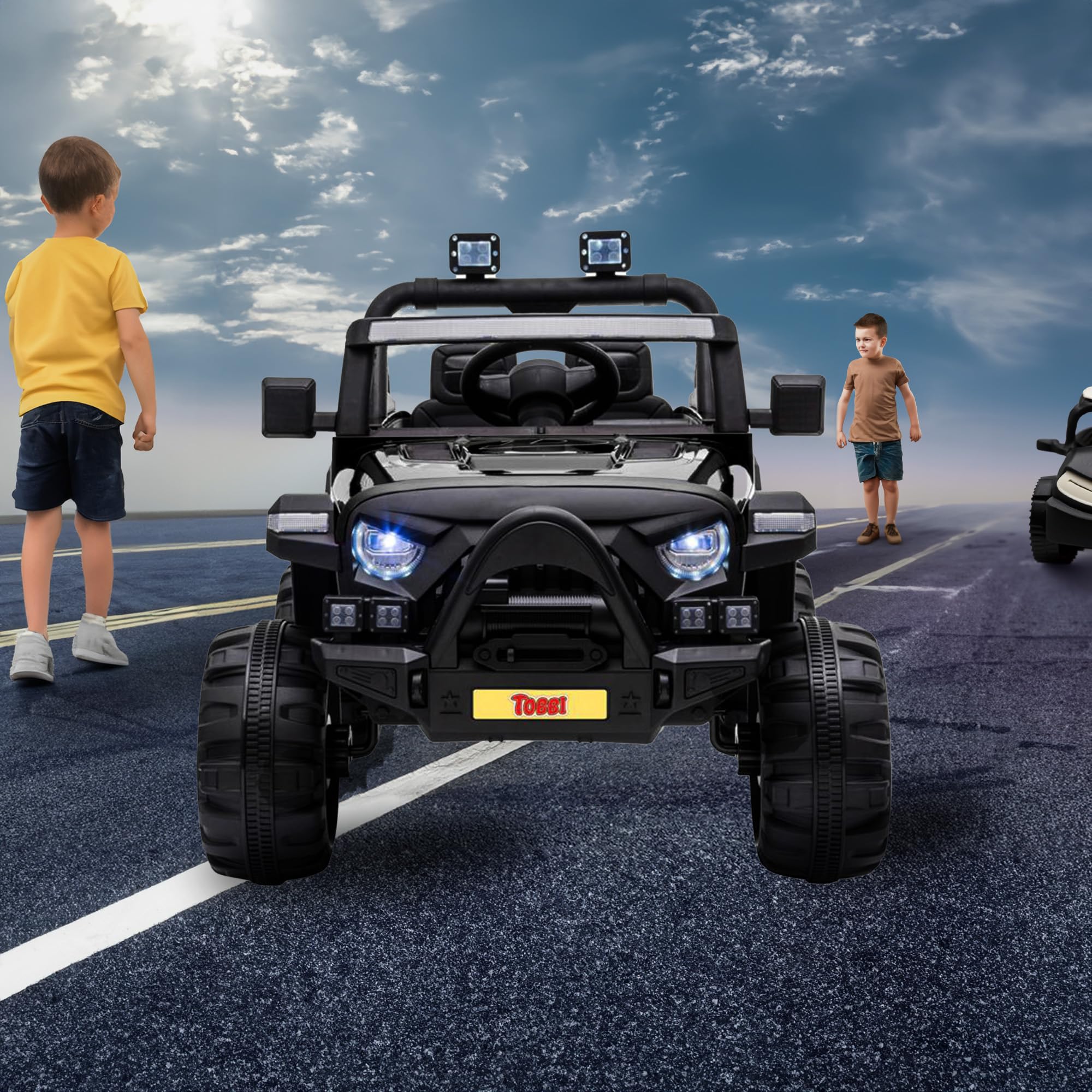 Snapklik.com : TOBBI 12v Kids Ride On Truck