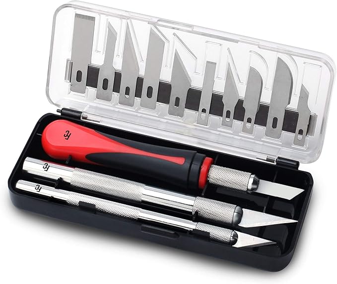 Amazon.com: Fancii Precision Craft Knife Set 16 Pieces - Professional ...