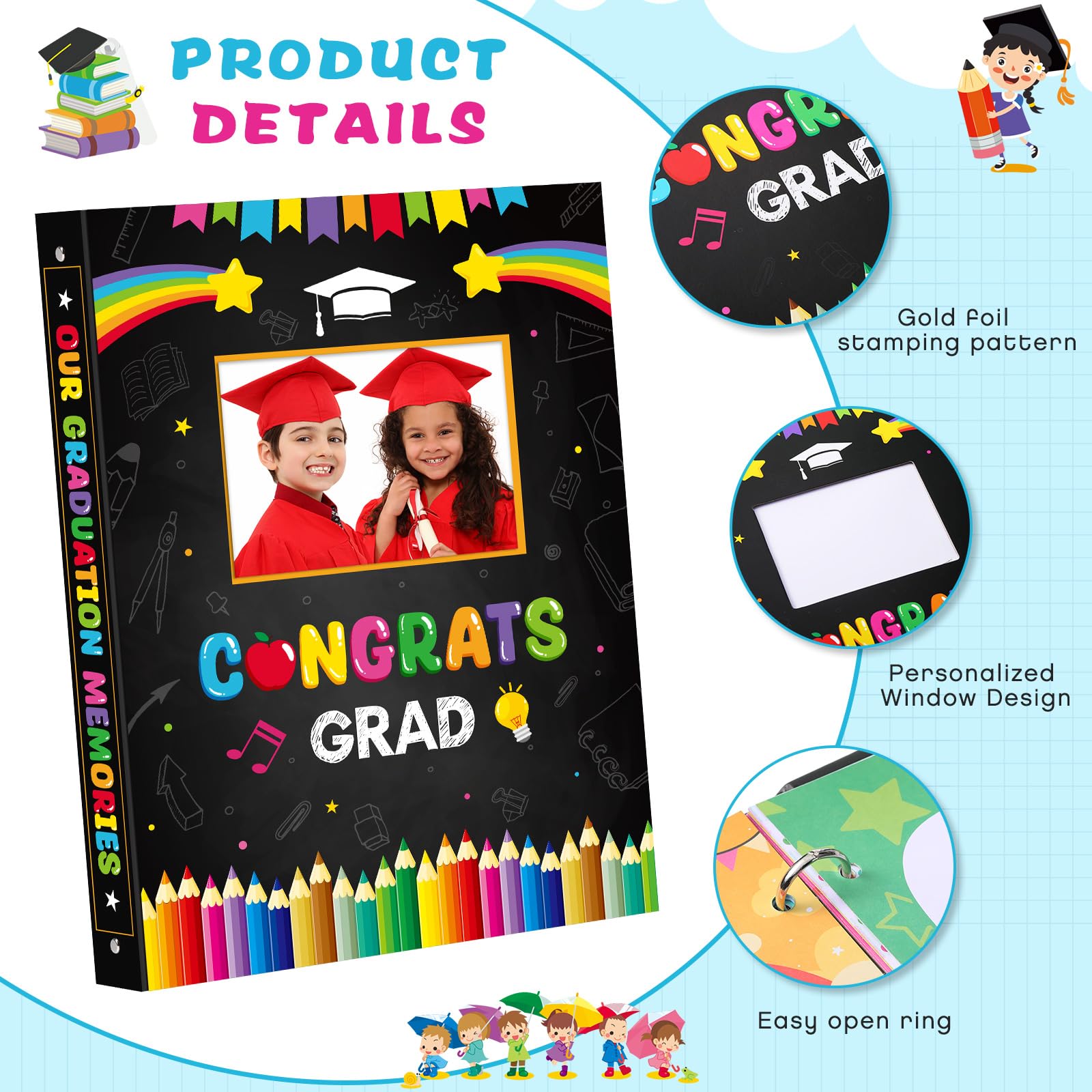 Snapklik.com : Pasimy Kindergarten Graduation Scrapbook Kit A4 ...