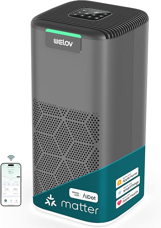 Amazon.com: WELOV World's 1st Matter Smart Air Purifier, Air Purifiers ...
