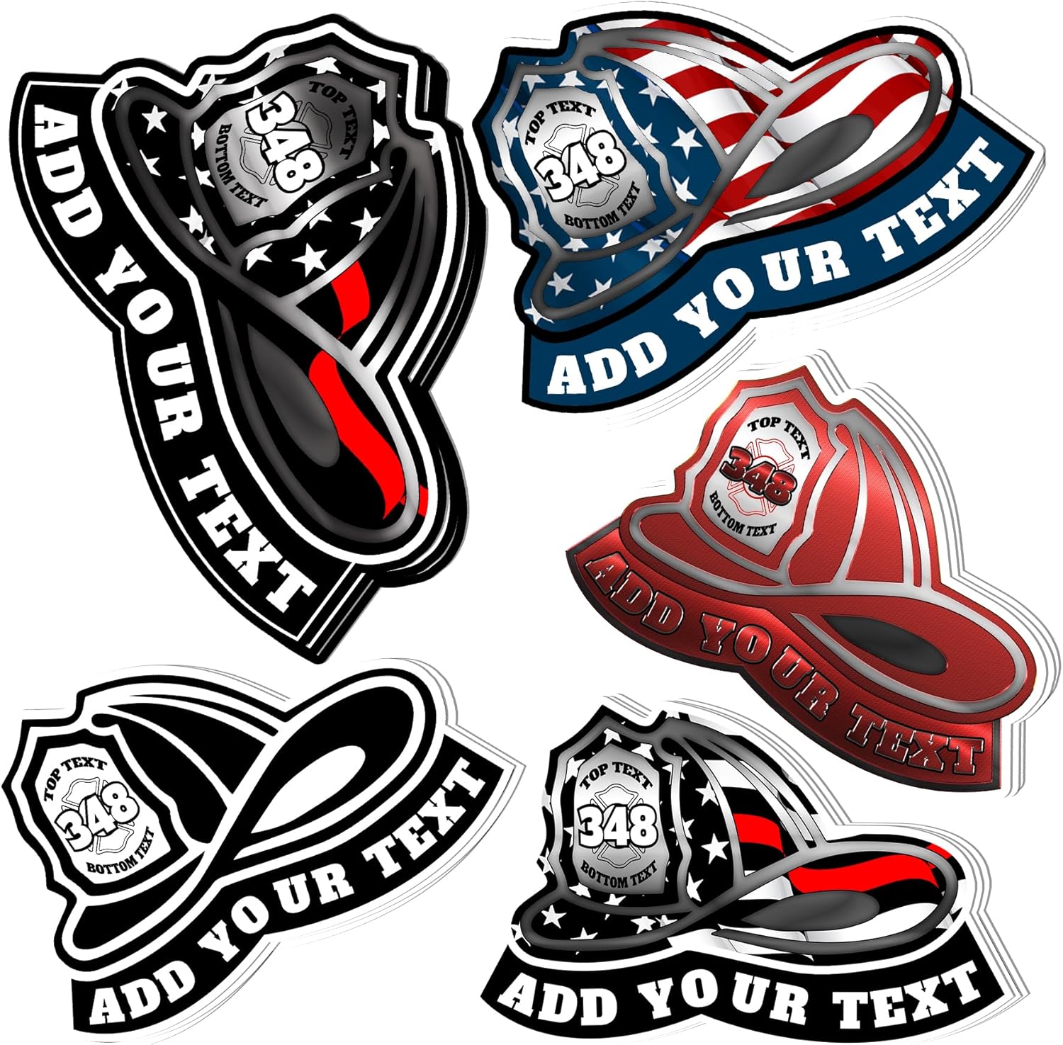 Amazon.com: Custom Firefighter Helmet Decal Firefighter Sticker Car ...