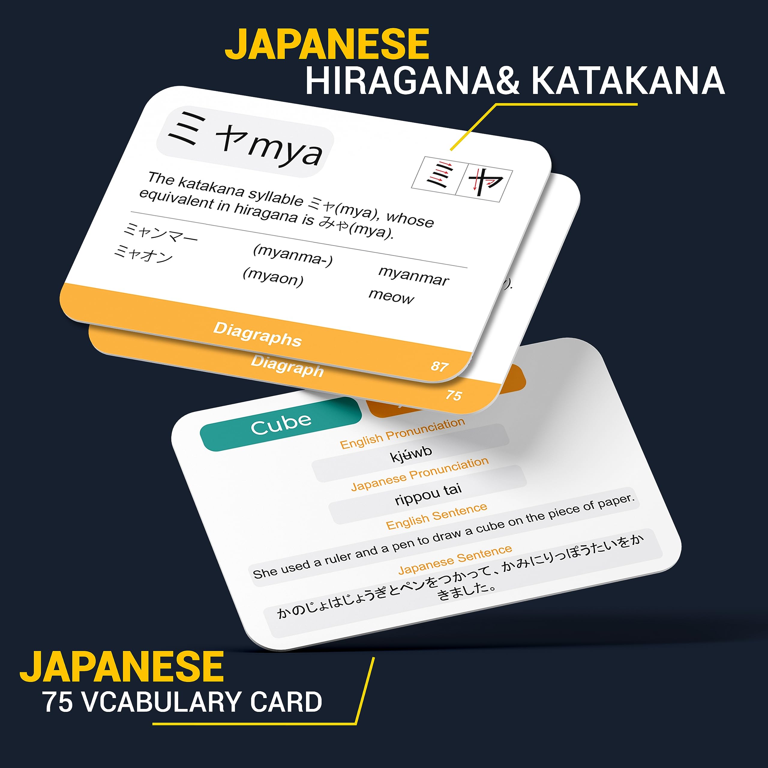 Snapklik.com : Japanese Syllabary Hiragana & Katakana + 75 Vocabulary ...