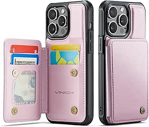 Amazon.com: Vinich for iPhone 13 Pro Max Wallet Case with Card Holder, RFID Blocking Credit ...