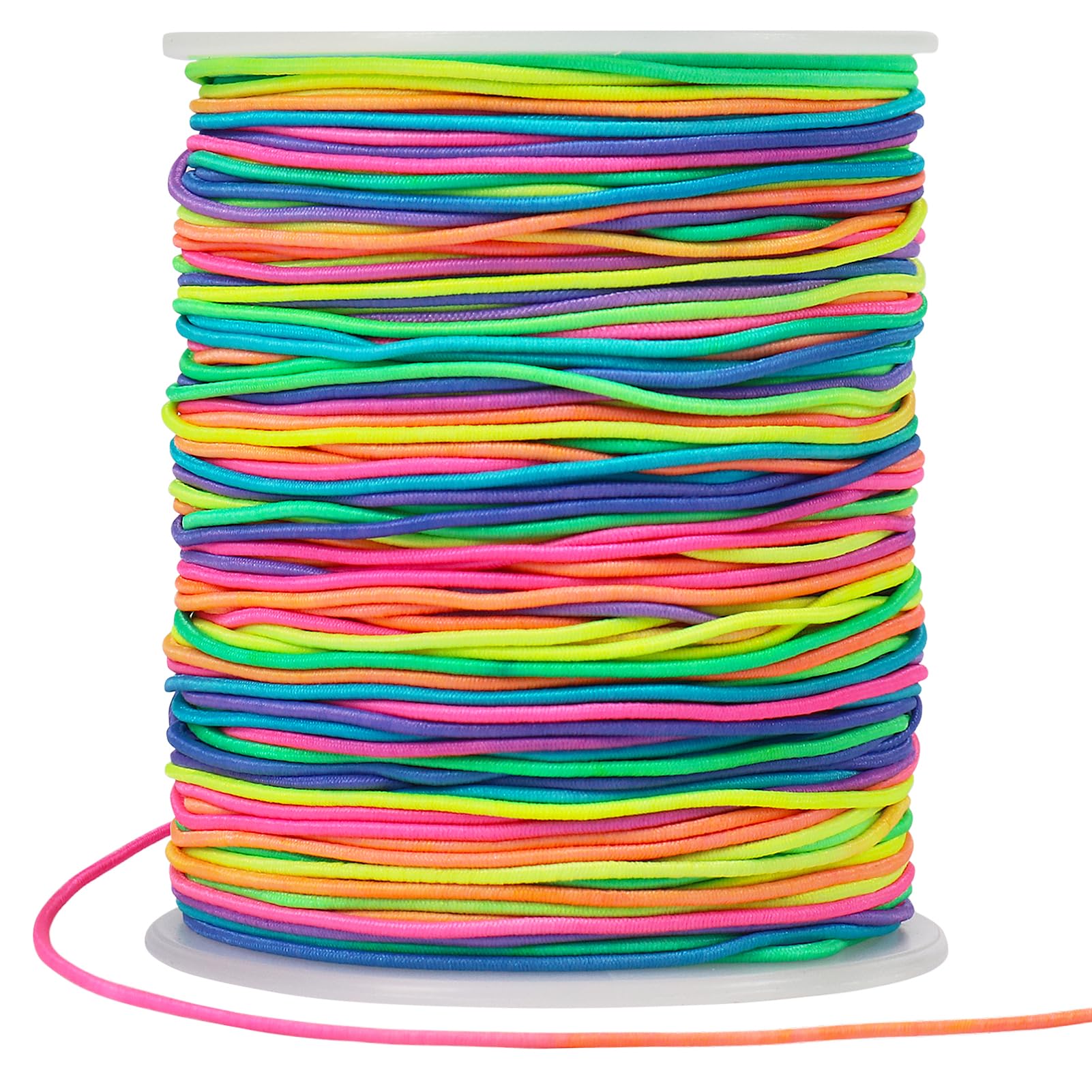 Vivifying 1mm Rainbow Color Bracelet String, 100M String for Bracelet ...