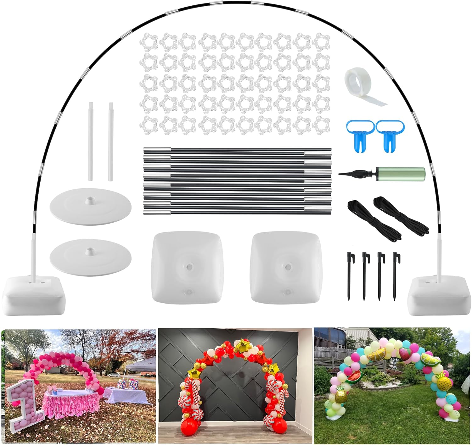 Amazon.com: Balloon Arch, Innovation Sturdy Balloon Arch Kit,10Ft Wide ...