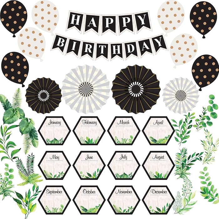 Buy Simply Boho Happy Birthday Bulletin Board Set Birthday Bulletin ...