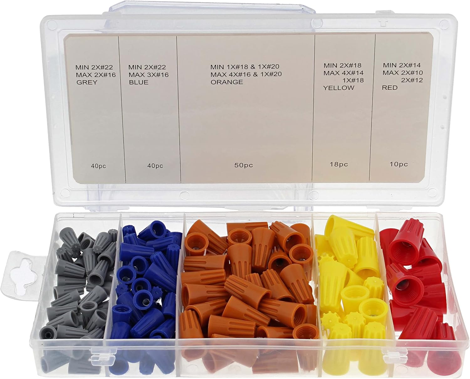 Amazon.com: ABN Wire Electrical Connectors - 158pc Assorted Wire Nuts ...