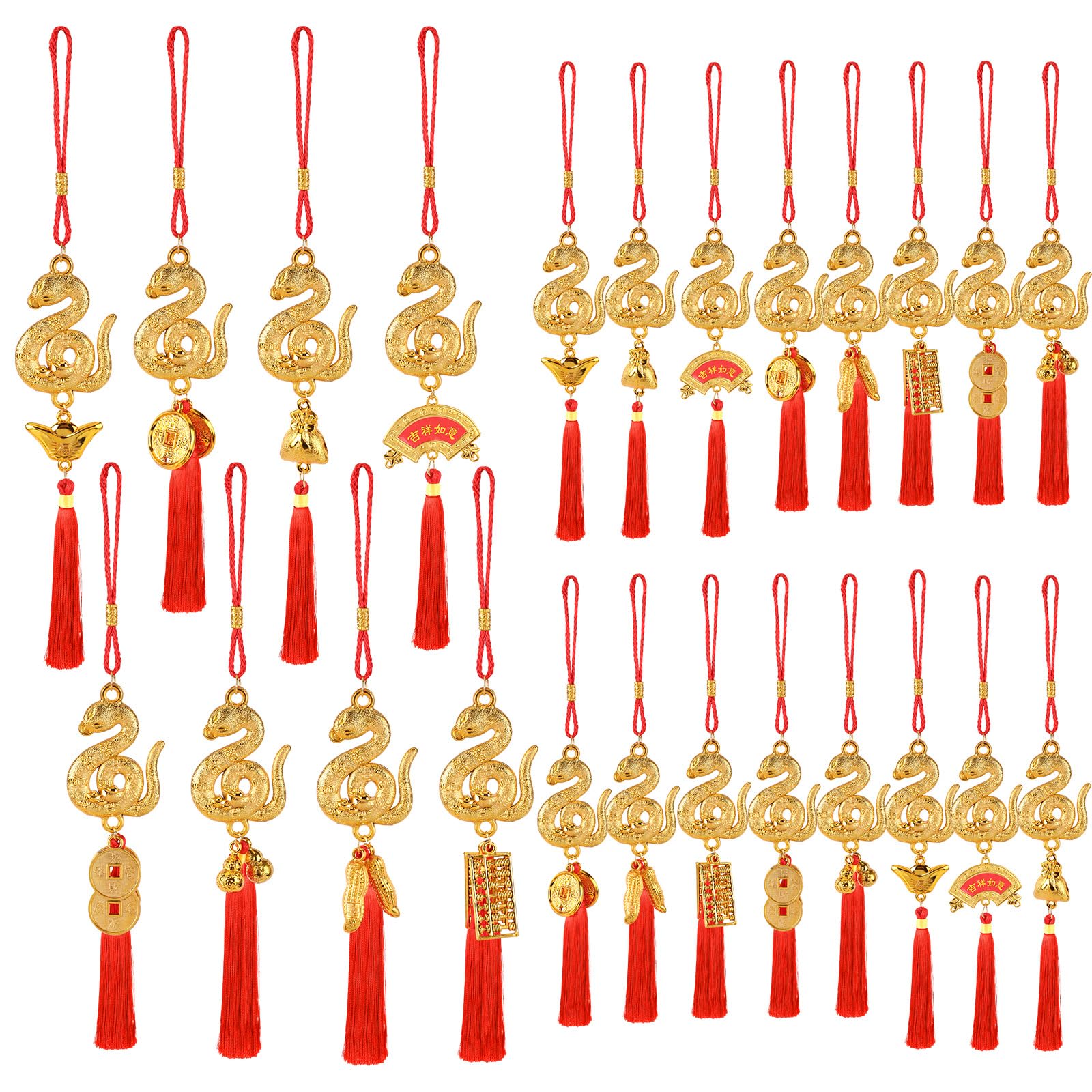 Amazon.com: 24 Pcs Chinese New Year Snake Decorations Bulk Lunar New ...