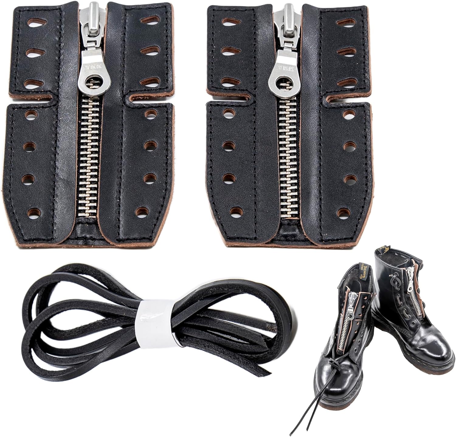 Amazon.com: MRZHOUCASE Genuine Horsehide Leather Lace-in Boots Zipper ...