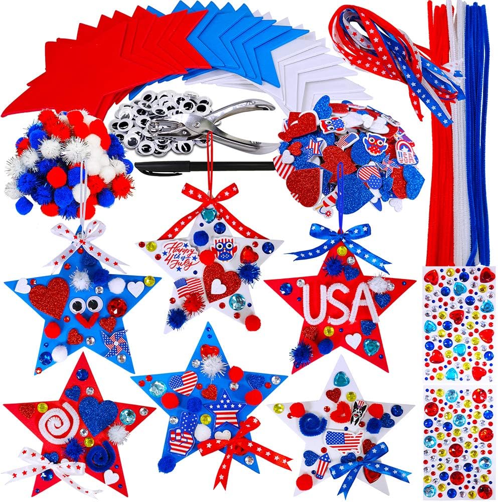 Amazon.com - Patriotic Picture Magnet Craft Kit - Crafts for Kids and ...