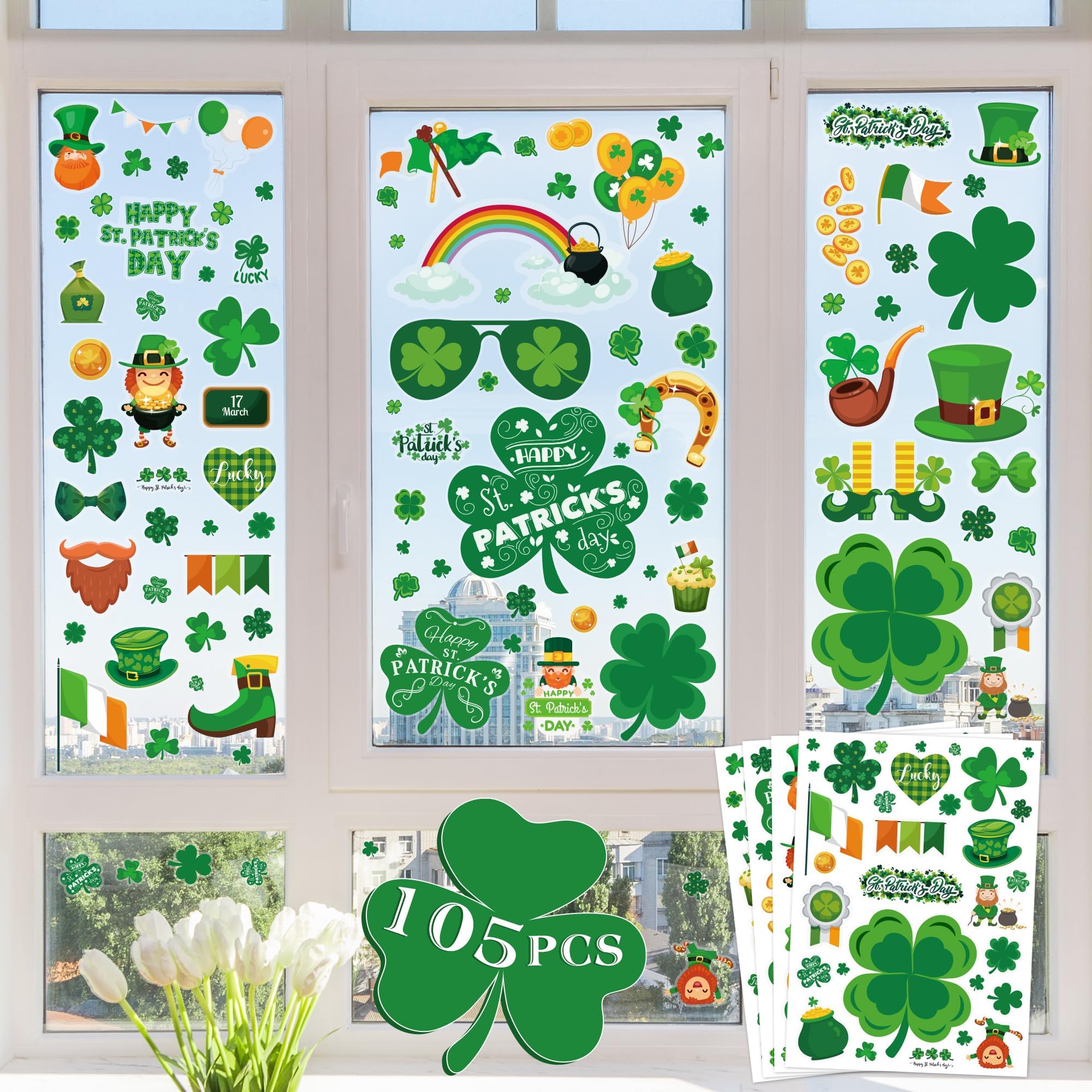 Amazon.com: St Patricks Day Decorations Stickers, St. Patrick's Day ...