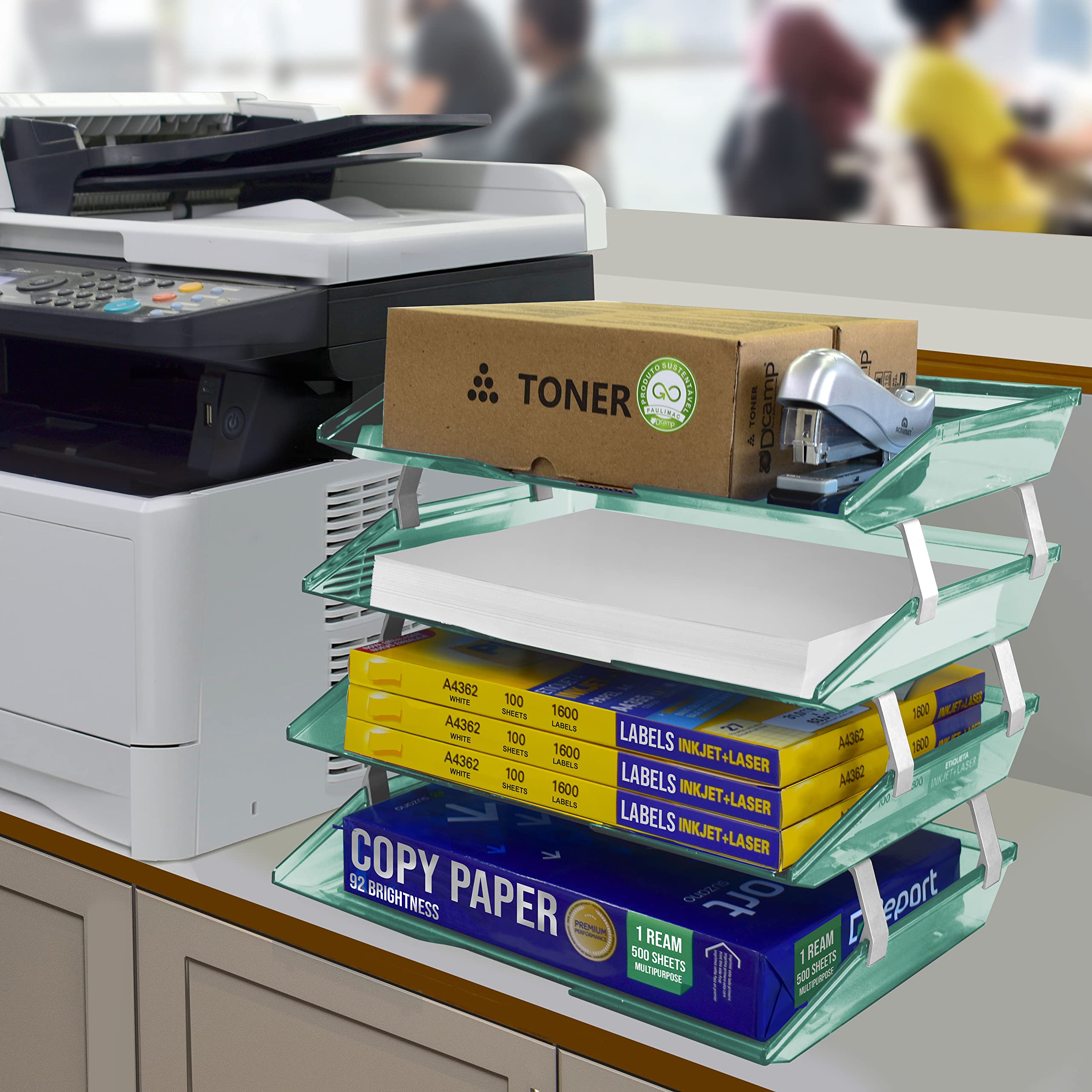 Snapklik.com : Acrimet Facility 4 Tier Letter Tray, Side Load, Letter ...