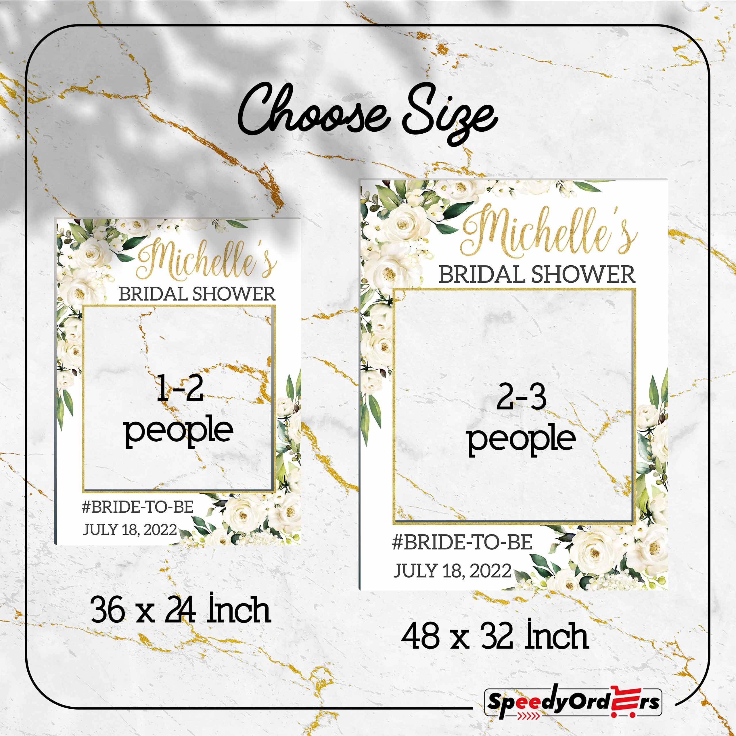 Floral Bridal Shower Photo Booth Frame Personalized Bridal Shower floral-bridal-shower-photo-booth-frame-personalized-bridal-shower