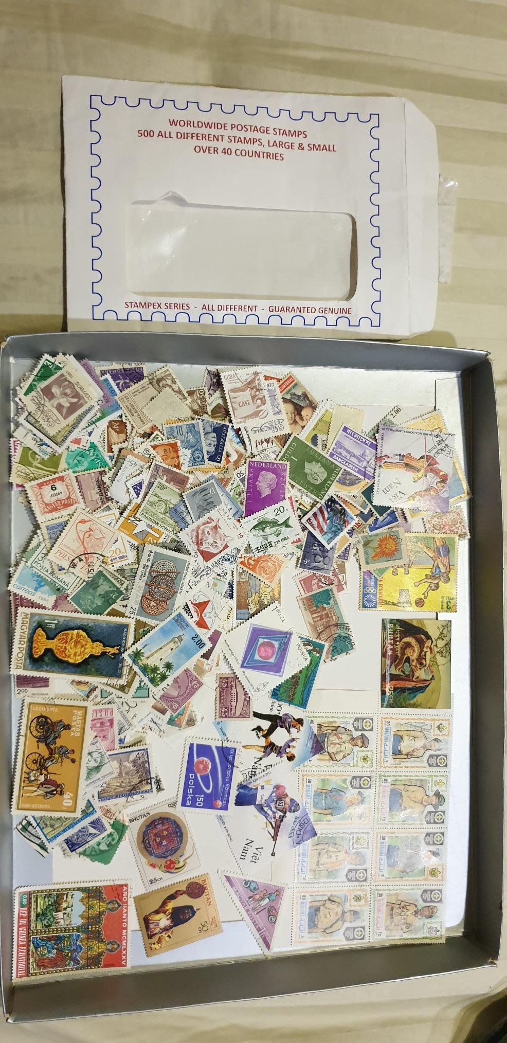 GOLD MINT 500 All Different World Wide Old Rare Vintage Stamps ...