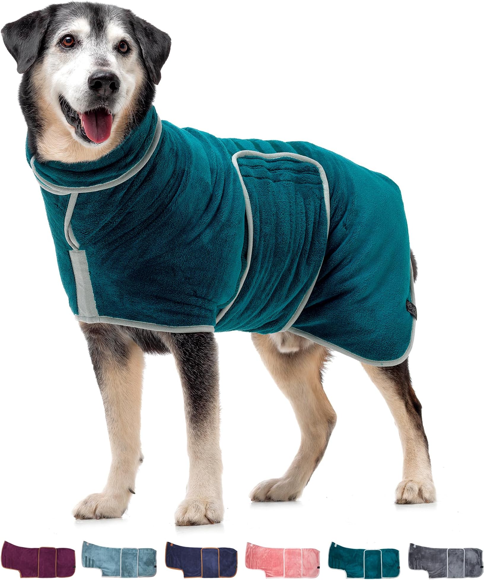 By Lola® - Dog Drying Coat Dog Drying Robe Drying Coat Dry Fast Dog ...