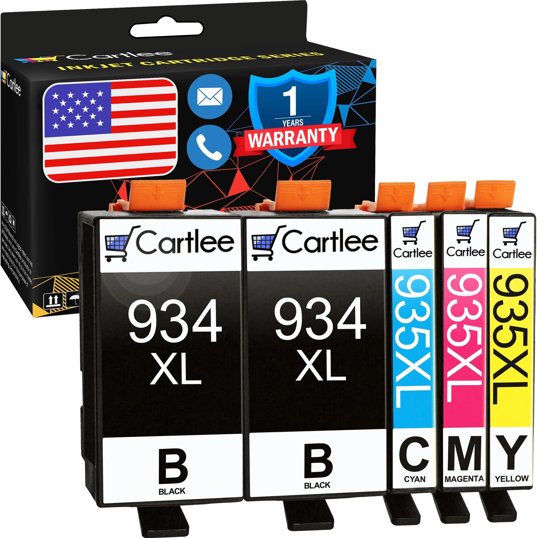 Amazon.com: INK4U 934 and 935 Ink Cartridges for Printers Compatible ...