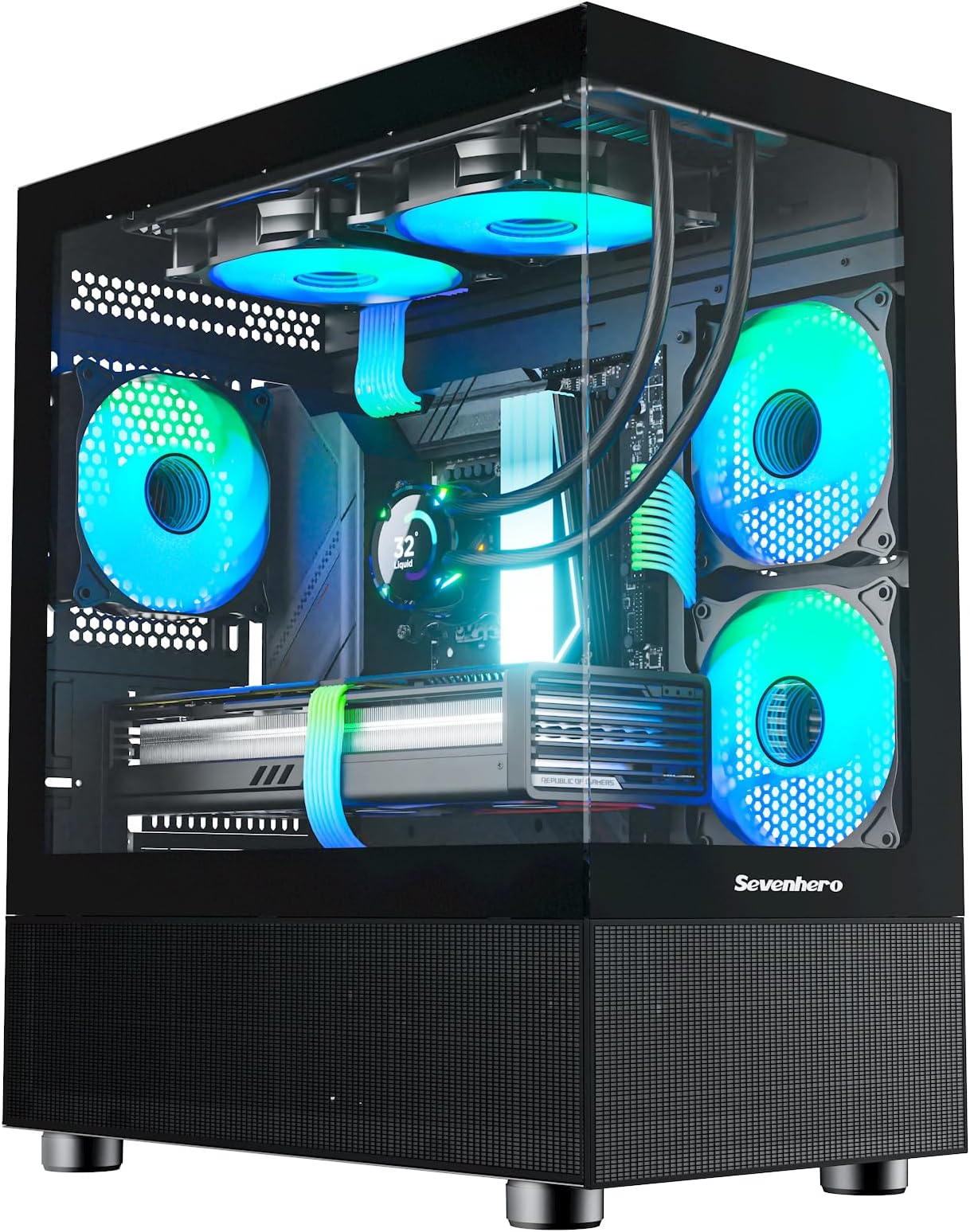 Amazon.com: Zalman P30 Micro-ATX Gaming PC Case - 3 x 120mm ARGB Fans ...